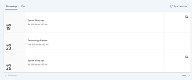 Calendars and Events Tracking in SharePoint Online